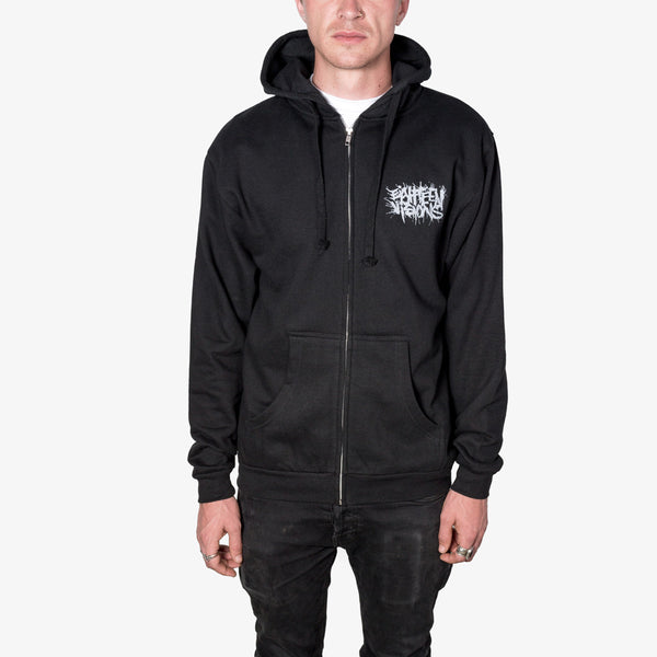 Eighteen Visions - Logo Zip-Up (Silver Ink) – Merch Connection