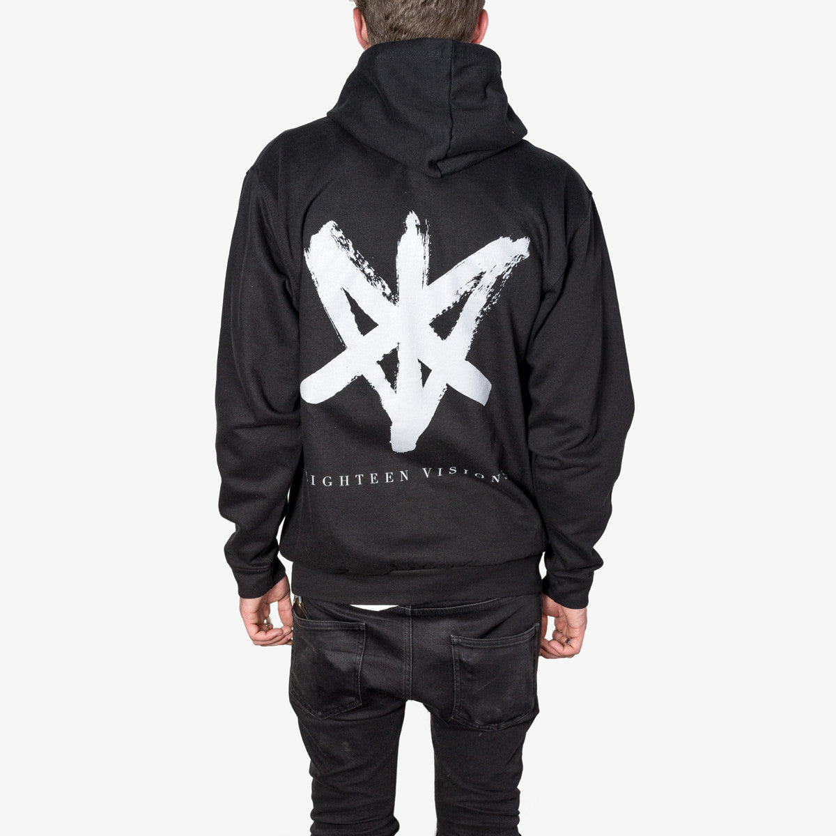 Eighteen Visions - XVIII Zip-Up (Silver Ink) – Merch Connection
