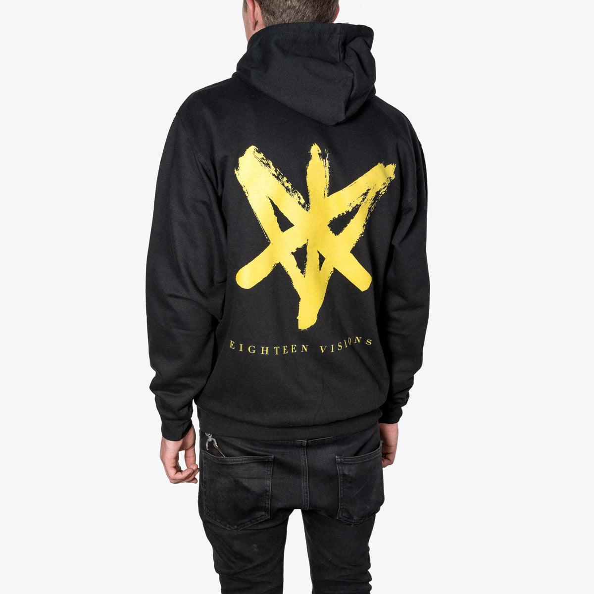 Eighteen Visions - XVIII Zip-Up (Gold Ink) – Merch Connection