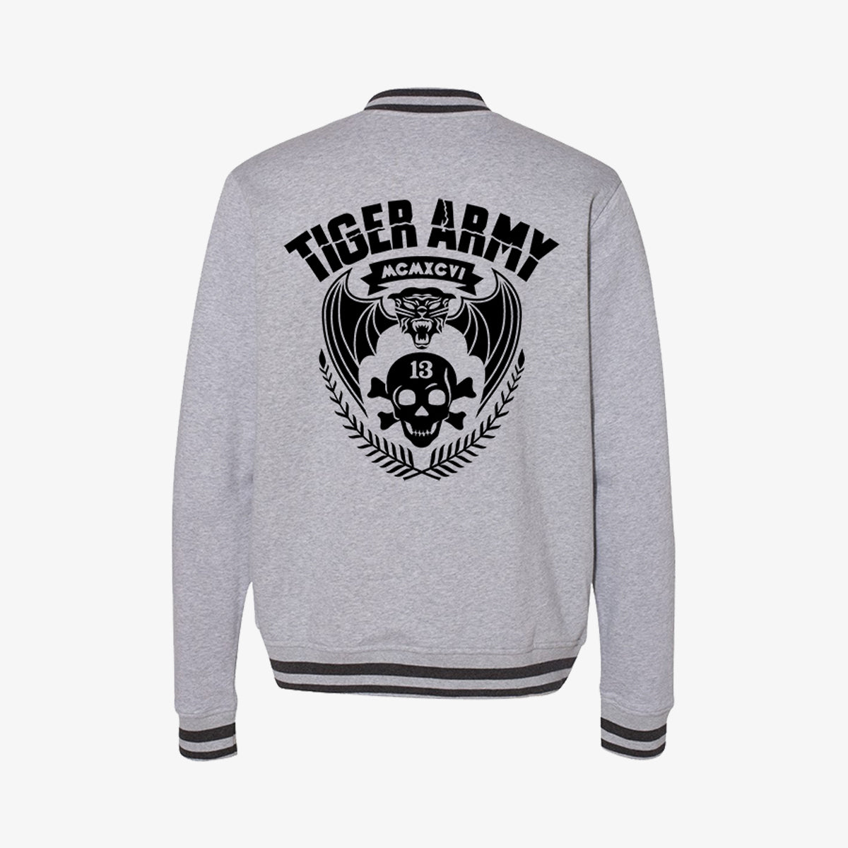 Tiger Army - Champion Unisex Letterman-Style Bomber Jacket – Merch ...